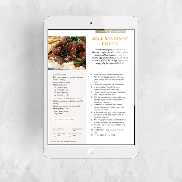 EASY DINNERS BUNDLE | 80+ FAMILY RECIPES | 2 EBOOKS | Bake Play Smile Store